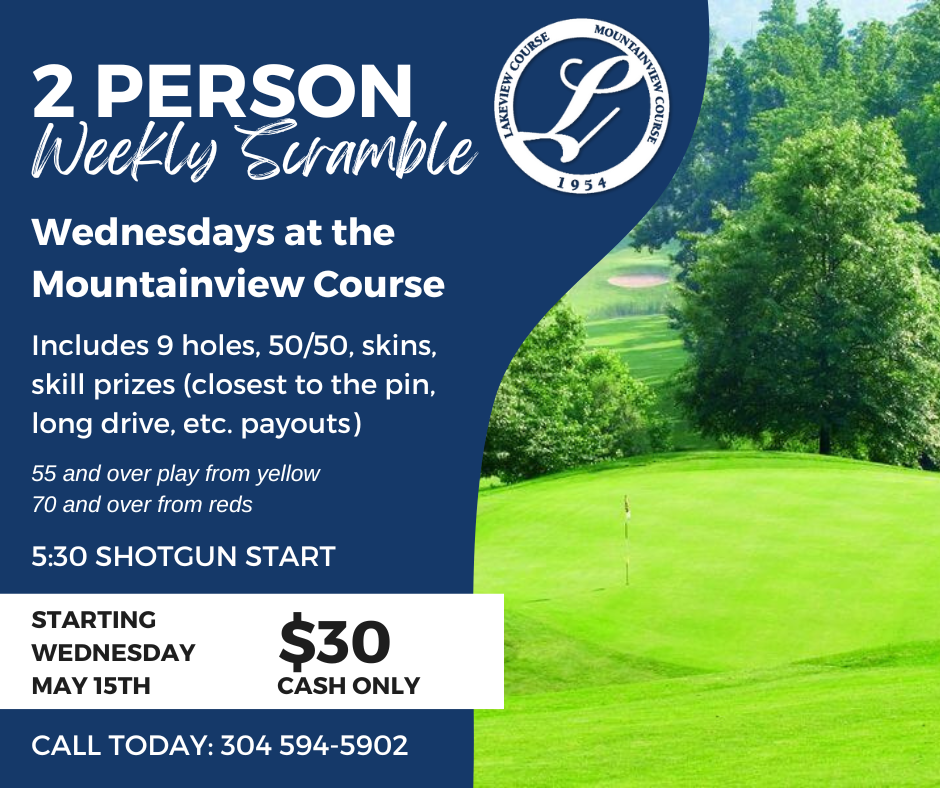 2 Person Weekly Scramble - Lakeview Golf Resort